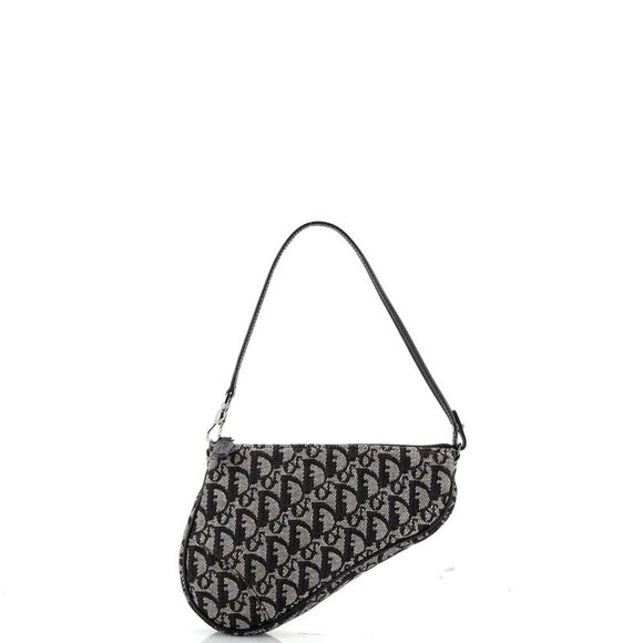 Dior | Bags | Christian Dior Vintage Saddle Bag Diorissimo Canvas Mini ...
